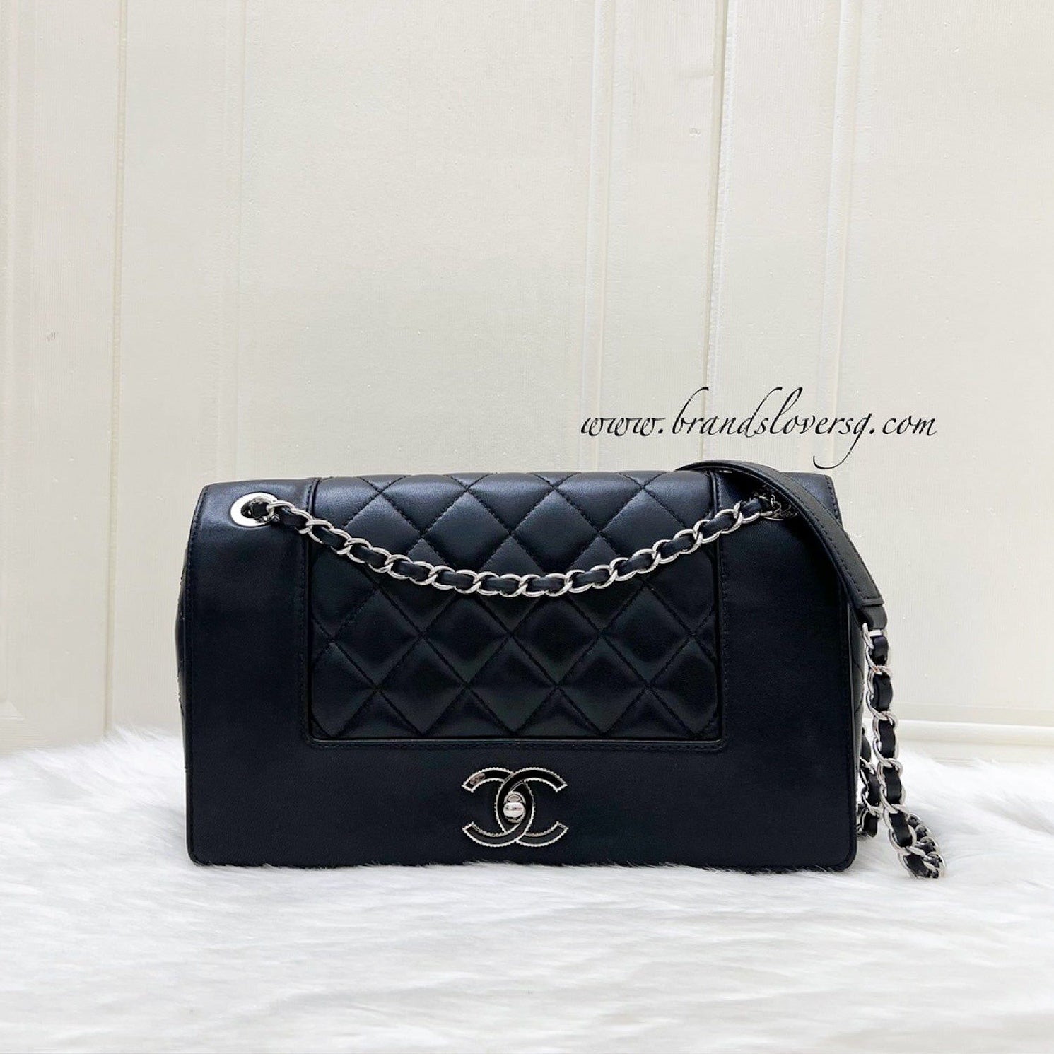 Chanel Large Mademoiselle Flap in Black Calfskin and SHW – Brands Lover