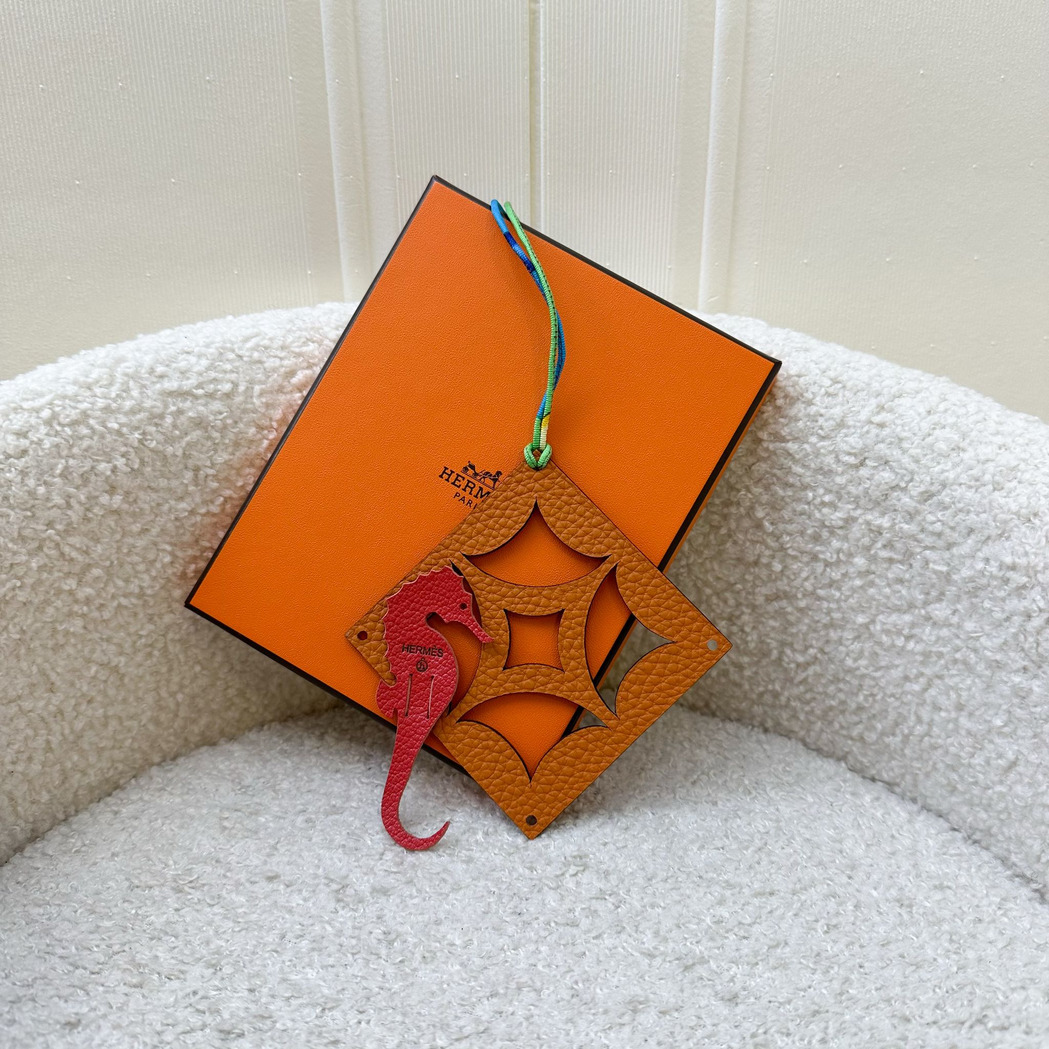 Hermes Petite H Charm in Clemence and Epsom Leather and Duo Colour ...