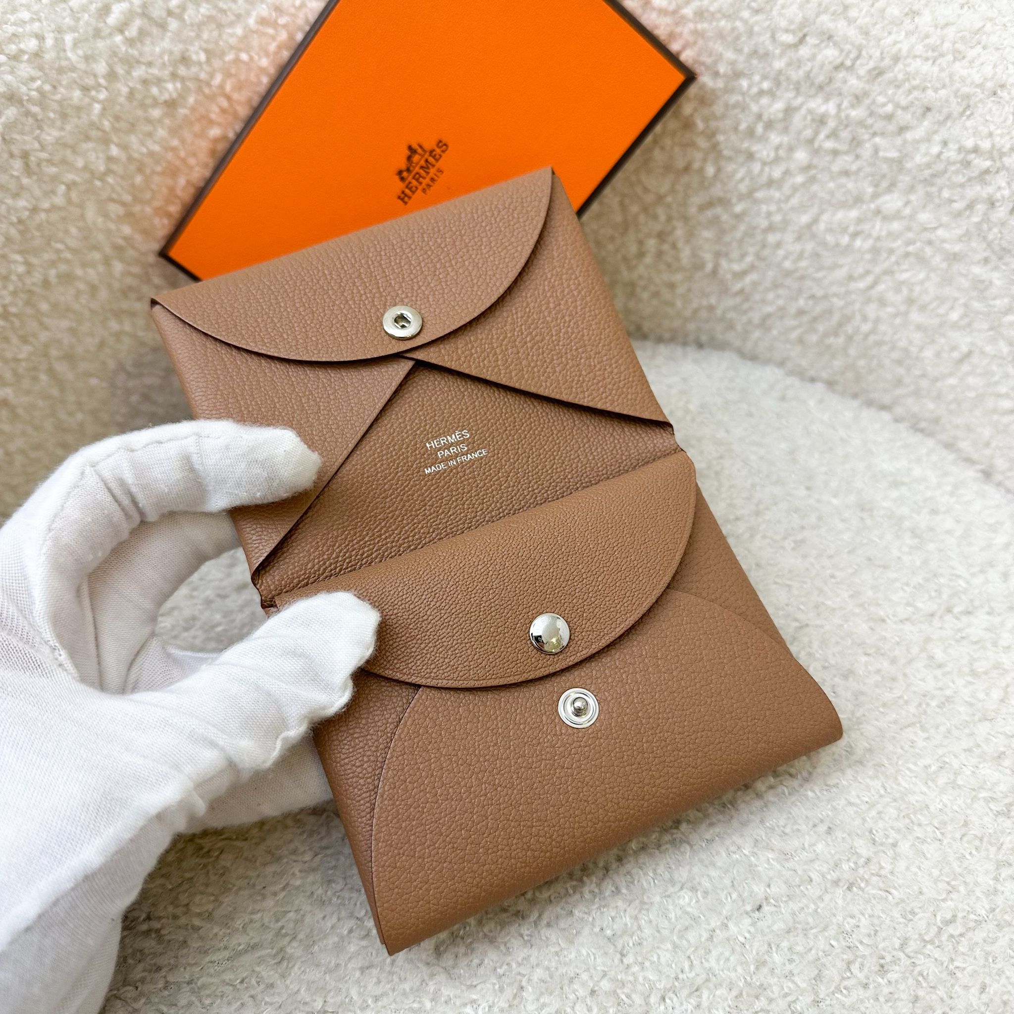Hermes Calvi Duo in Quebracho Chevre Leather and PHW – Brands Lover