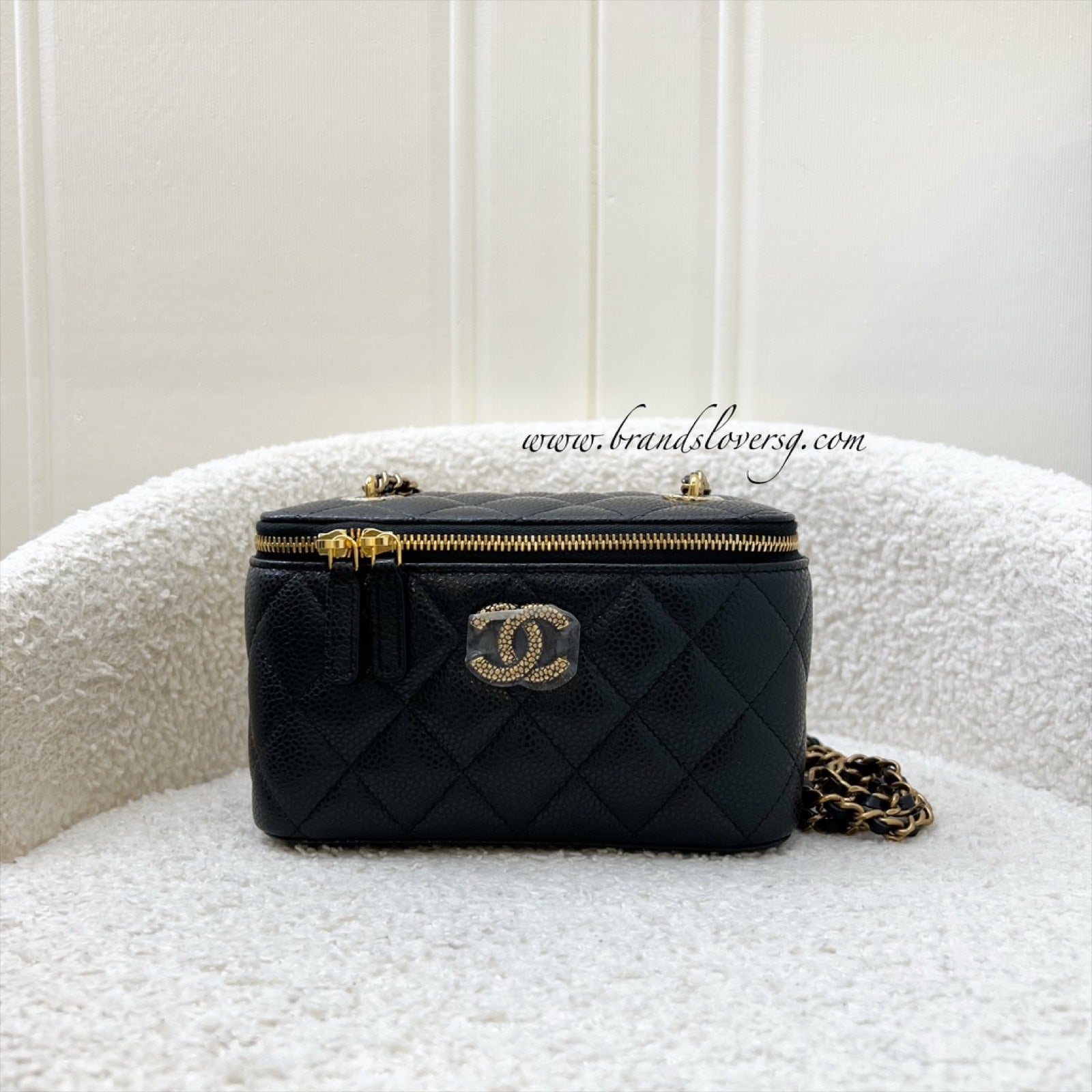 Chanel 24B Small Vanity in Black Caviar and AGHW – Brands Lover