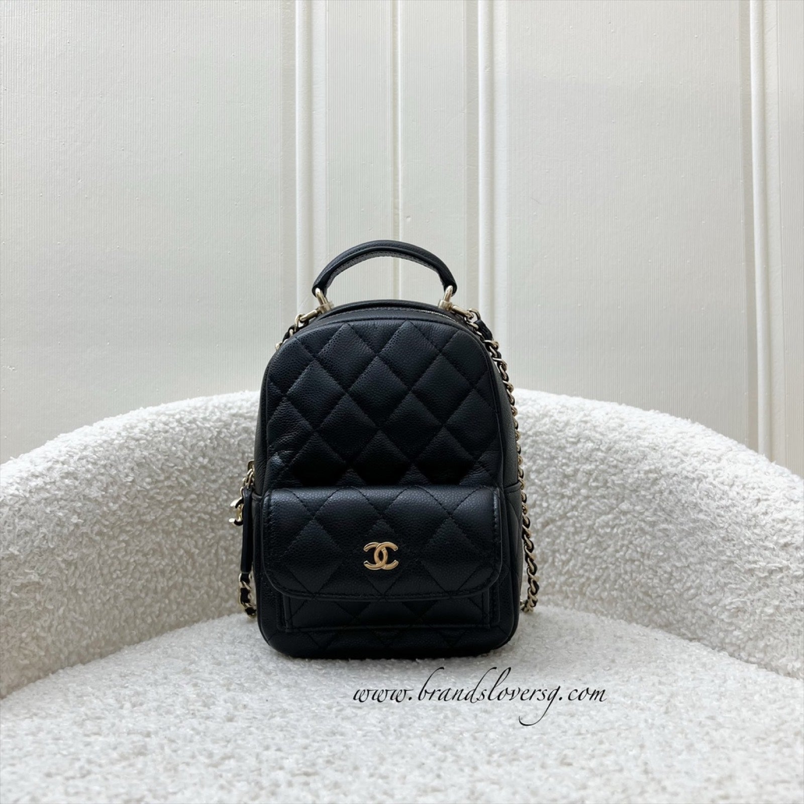 Chanel 24C Mini Backpack in Caviar and LGHW (Model: AP3753) – Brands Lover