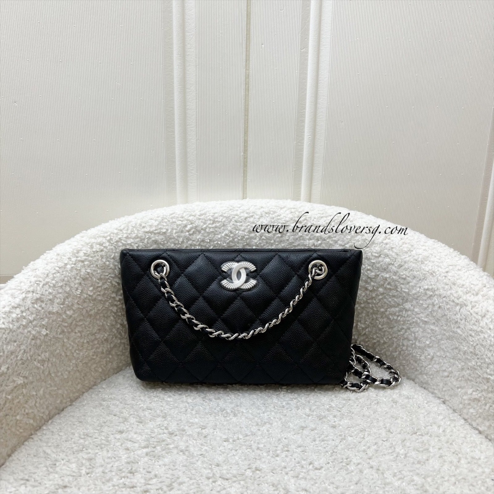 Chanel 25C Mini Clutch with Chain in Black Caviar and SHW (Model: AP44 ...