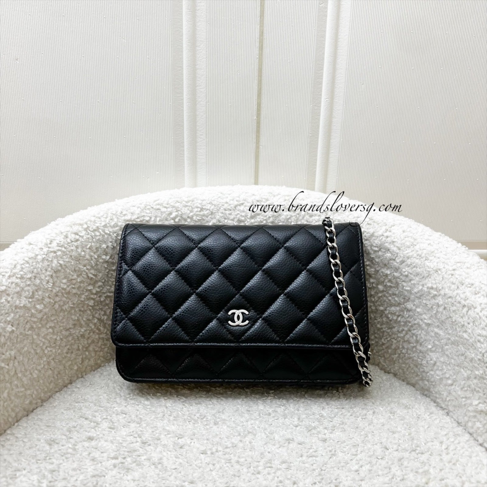 Chanel Classic Wallet on Chain WOC in Black Caviar and SHW – Brands Lover